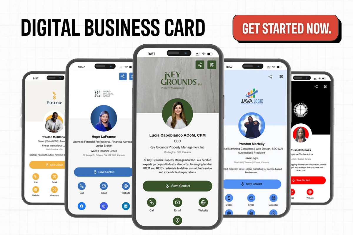 Create Your Digital Business Card - Go Paperless - JavaLogix